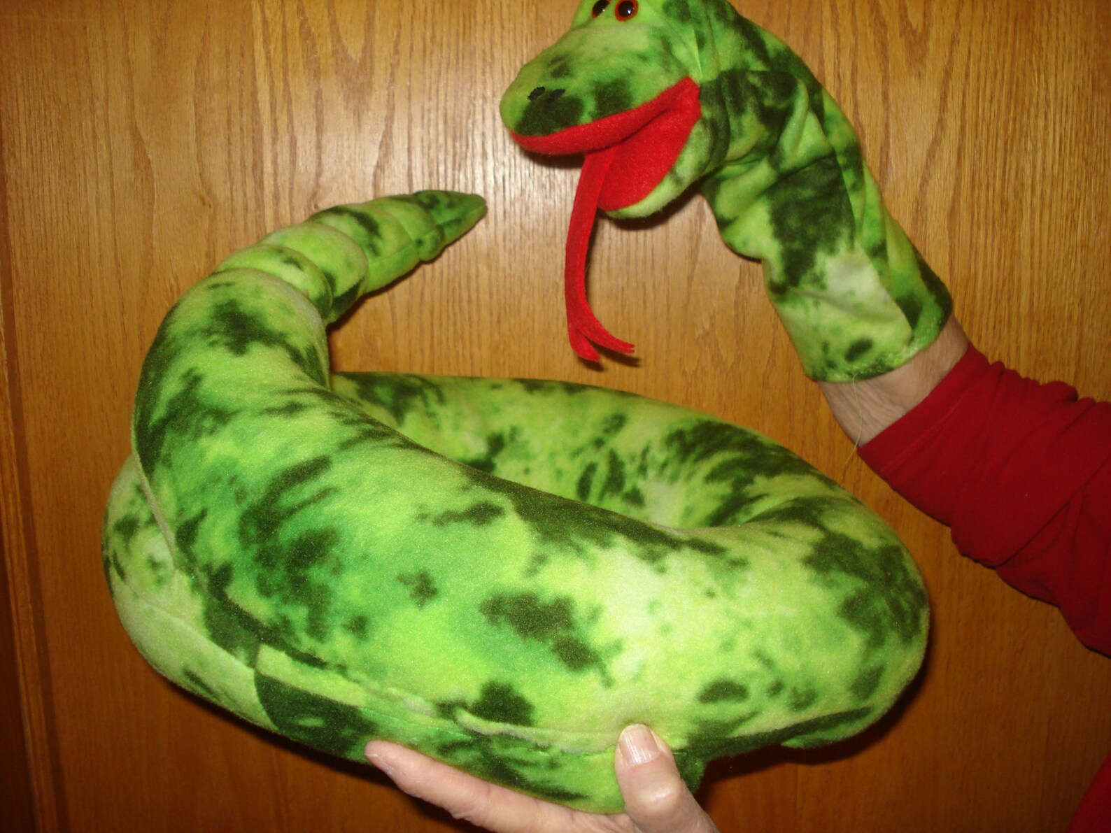 Snake 2 Piece Hand Puppet Moveable Mouth Fleece Fabric - Etsy