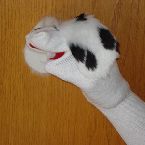 Dalmatian Sock Puppet Hand Made - Etsy