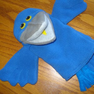 Blue Bird Hand Puppet Movable Mouth Made in the USA - Etsy