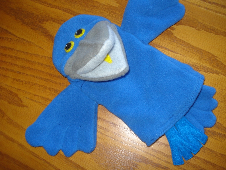 Blue Bird Hand Puppet Movable Mouth Made in the USA - Etsy