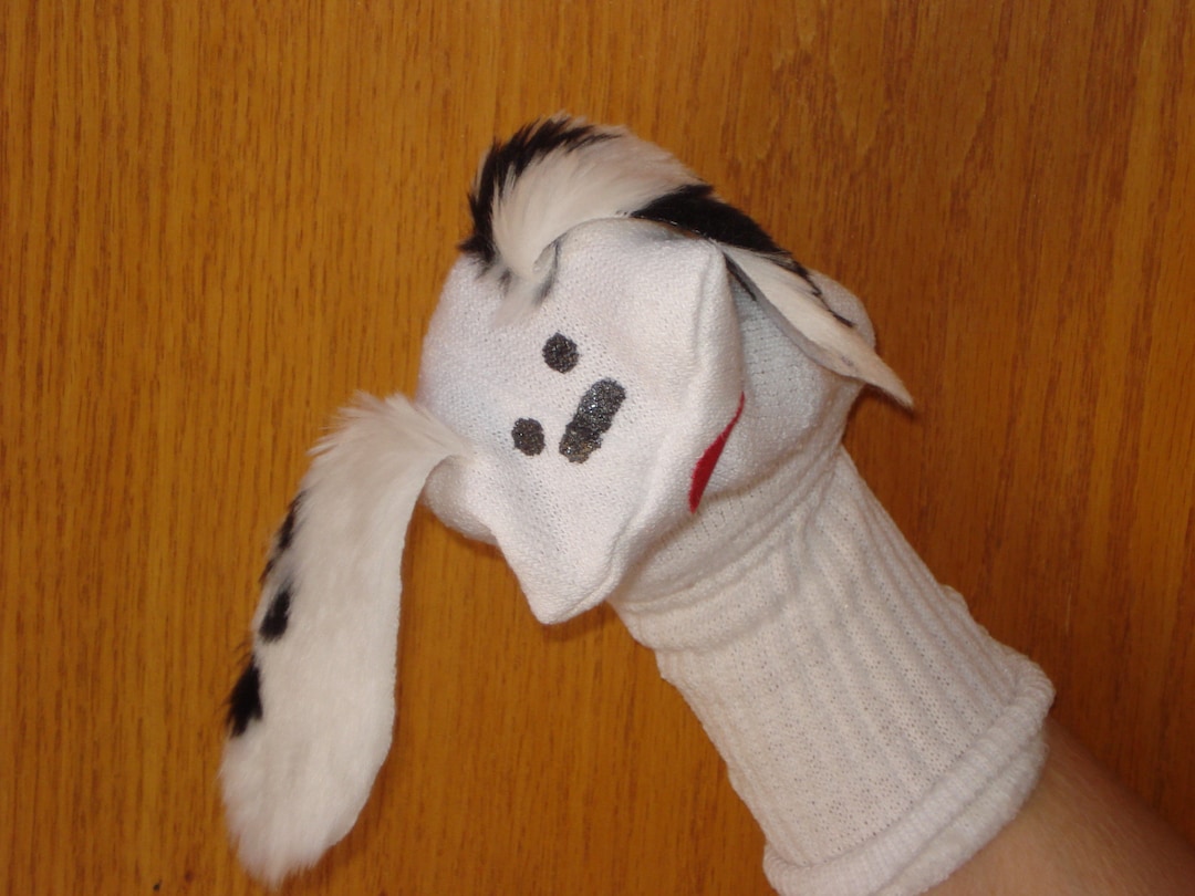 Dalmatian Sock Puppet Hand Made in USA - Etsy