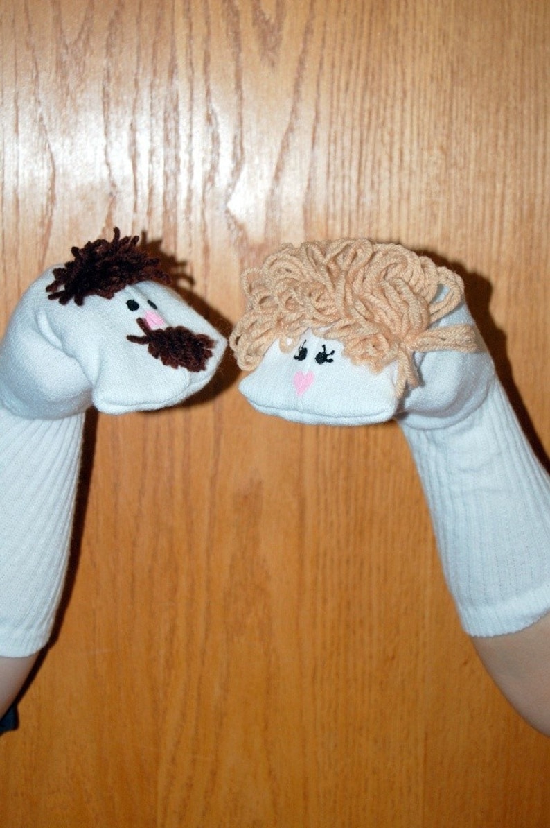 Mother Sock Puppet Educational Aid Visual Aid From Puppets by - Etsy