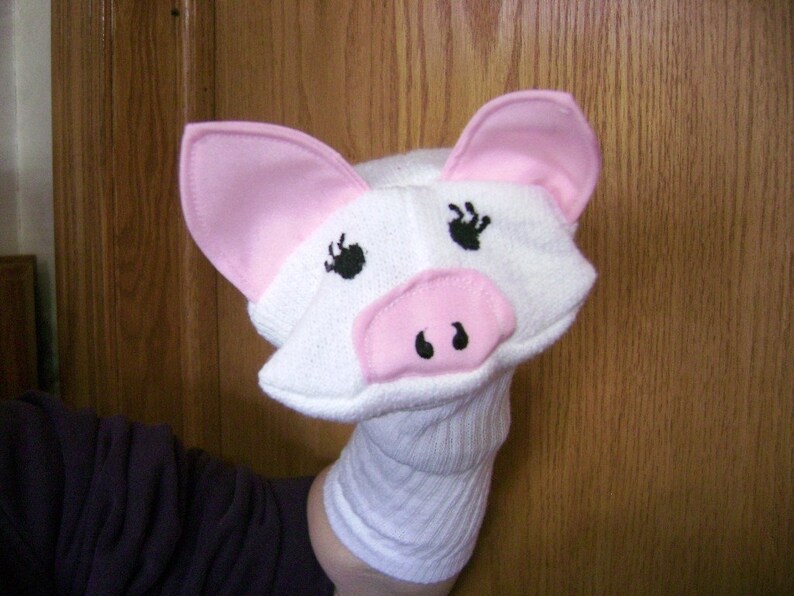 Mother Pig Sock Puppet Sow Hand Made - Etsy