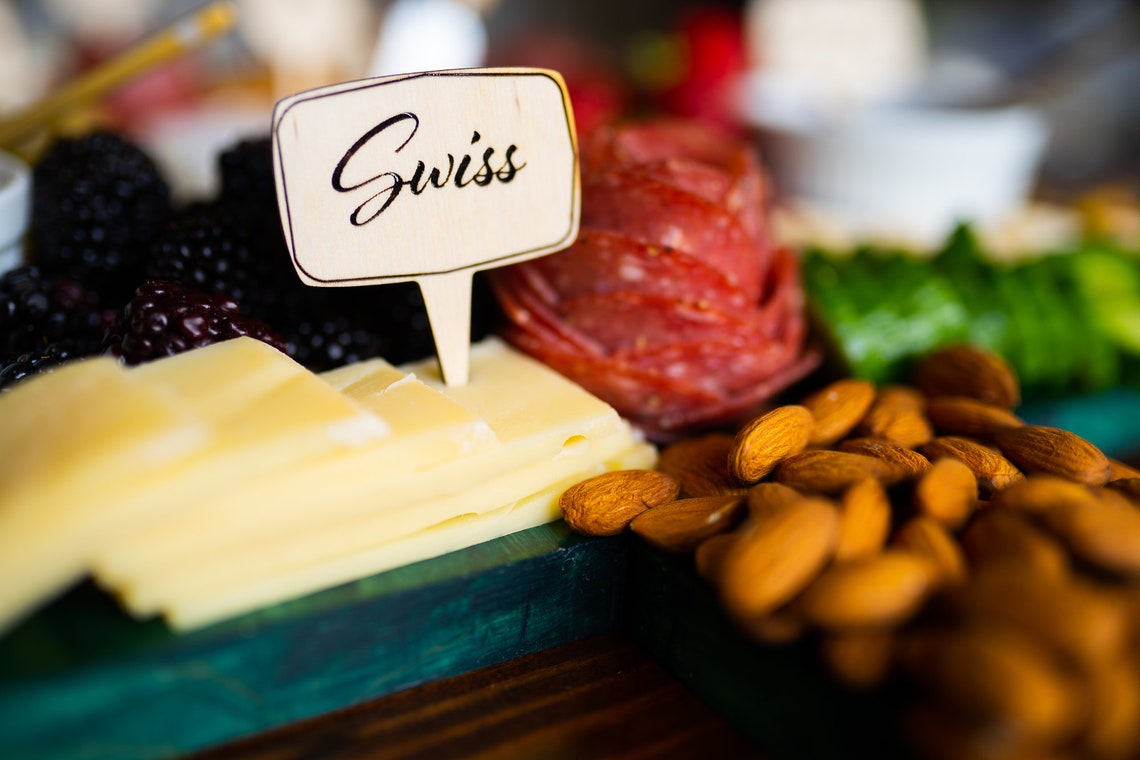 Wooden Cheese Markers Grazing Table Prop Charcuterie Board - Etsy