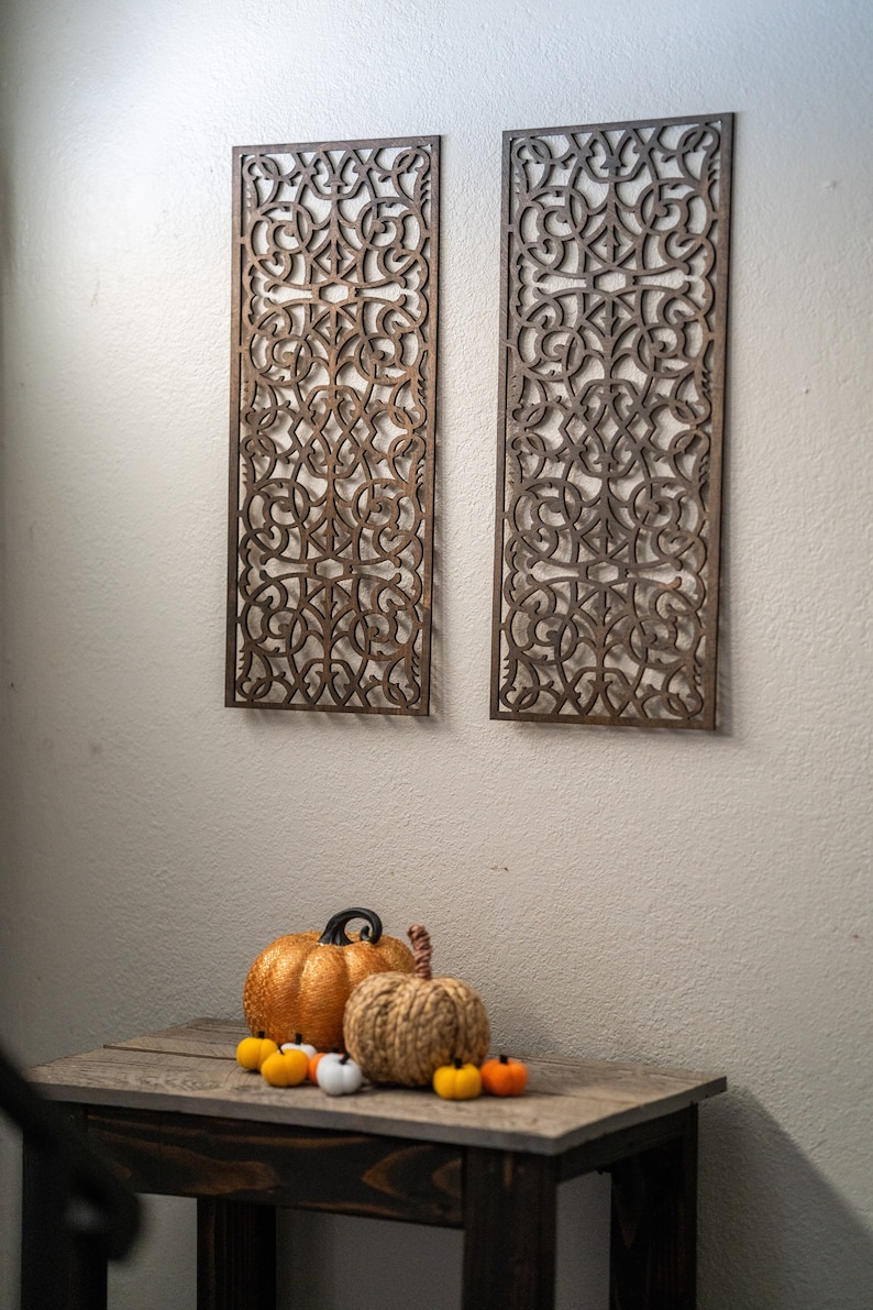Geometric Wood Wall Lattice: Laser Cut Home Decor - Etsy