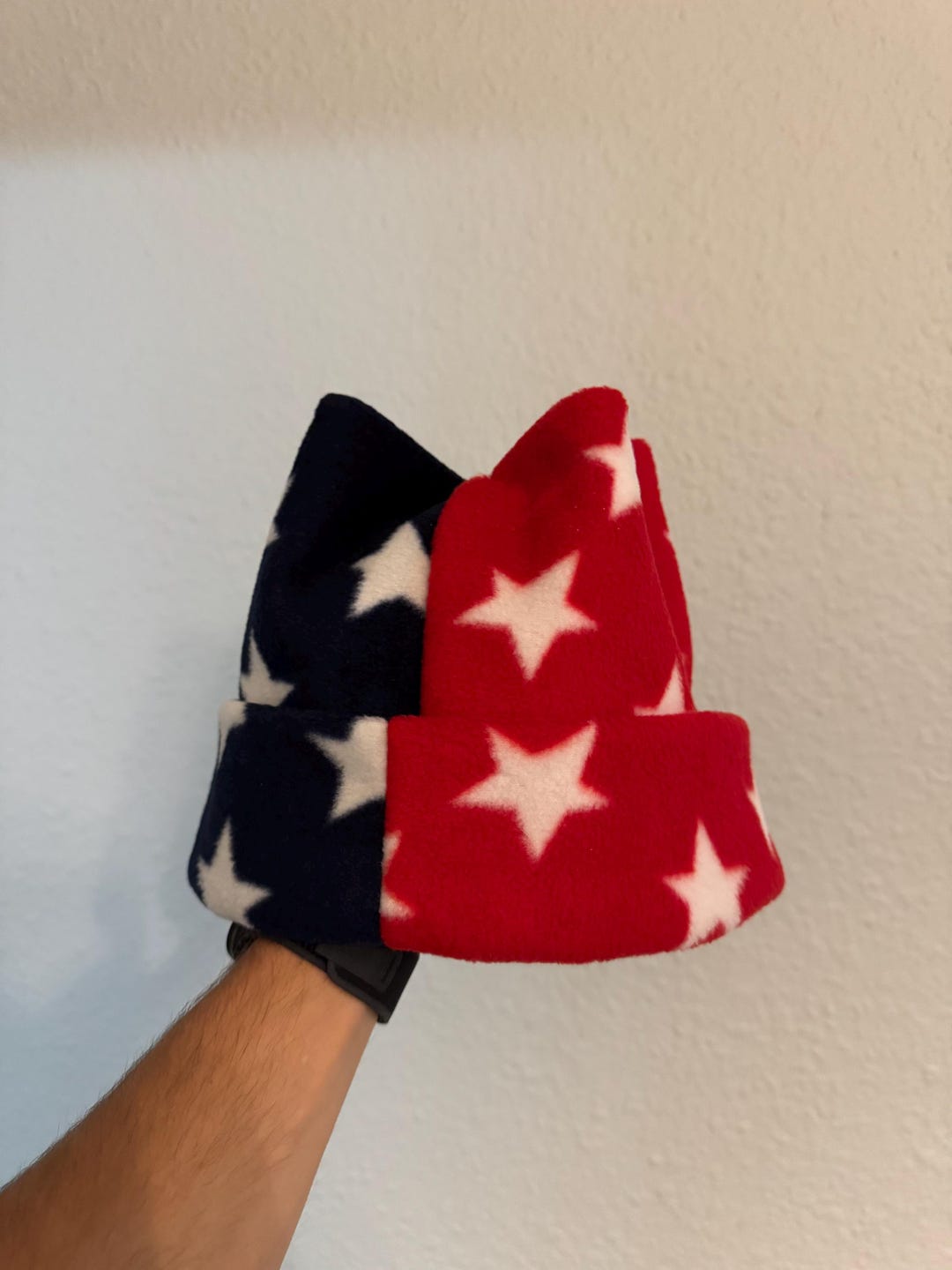 USA Star Super Cozy 4 Point Beanie - Etsy