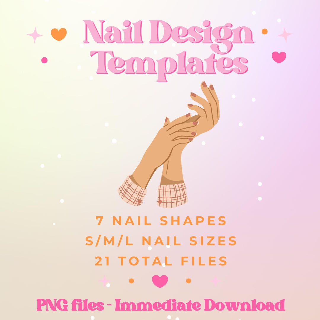 Nail Design Planners/template - Etsy
