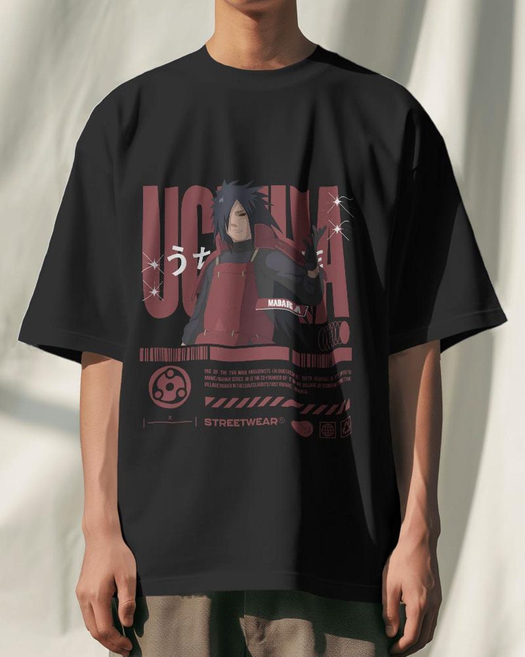 Madara Uchiha Clan Anime Tshirt Naruto Fan Merch Sasuke Itachi Anime ...