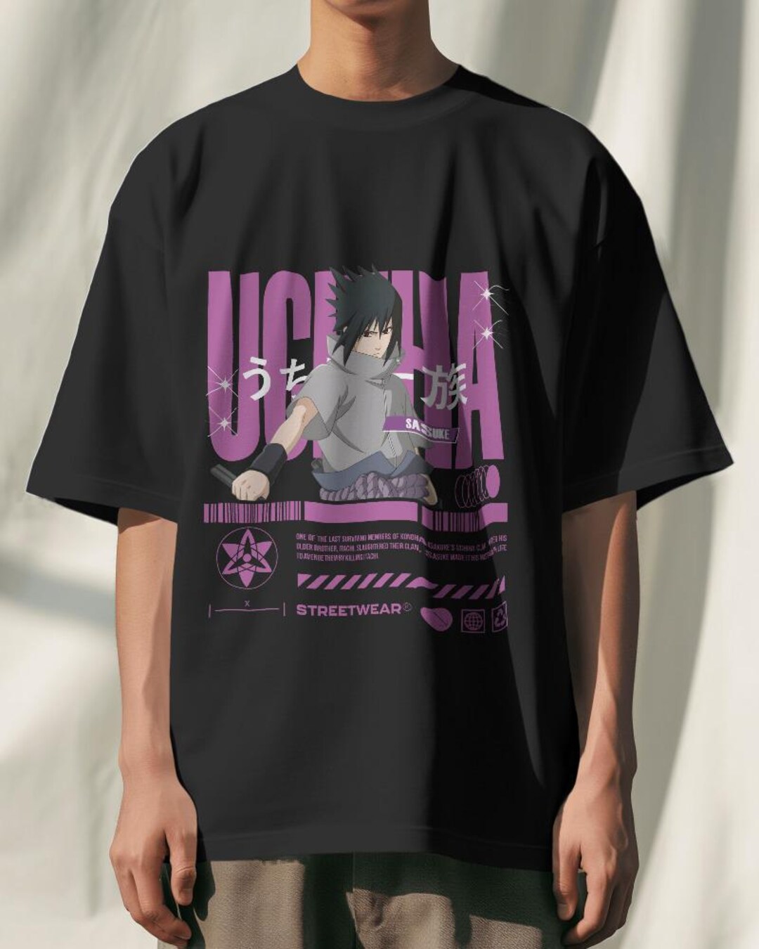 Sasuke Uchiha Clan Anime Tshirt Naruto Fan Merch Sasuke Itachi Anime ...
