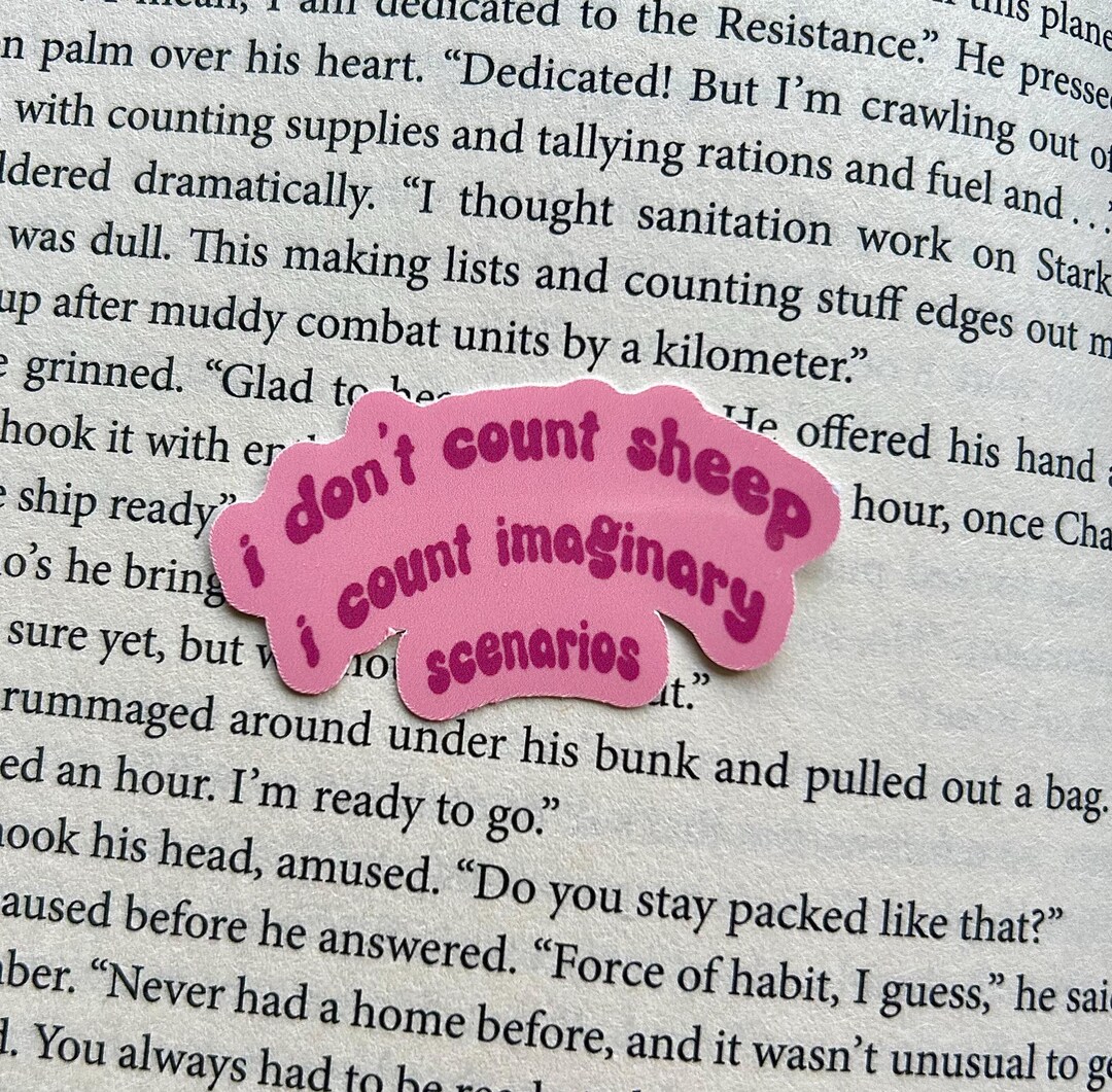 I Don't Count Sheep, I Count Imaginary Scenarios Laptop Kindle Water ...