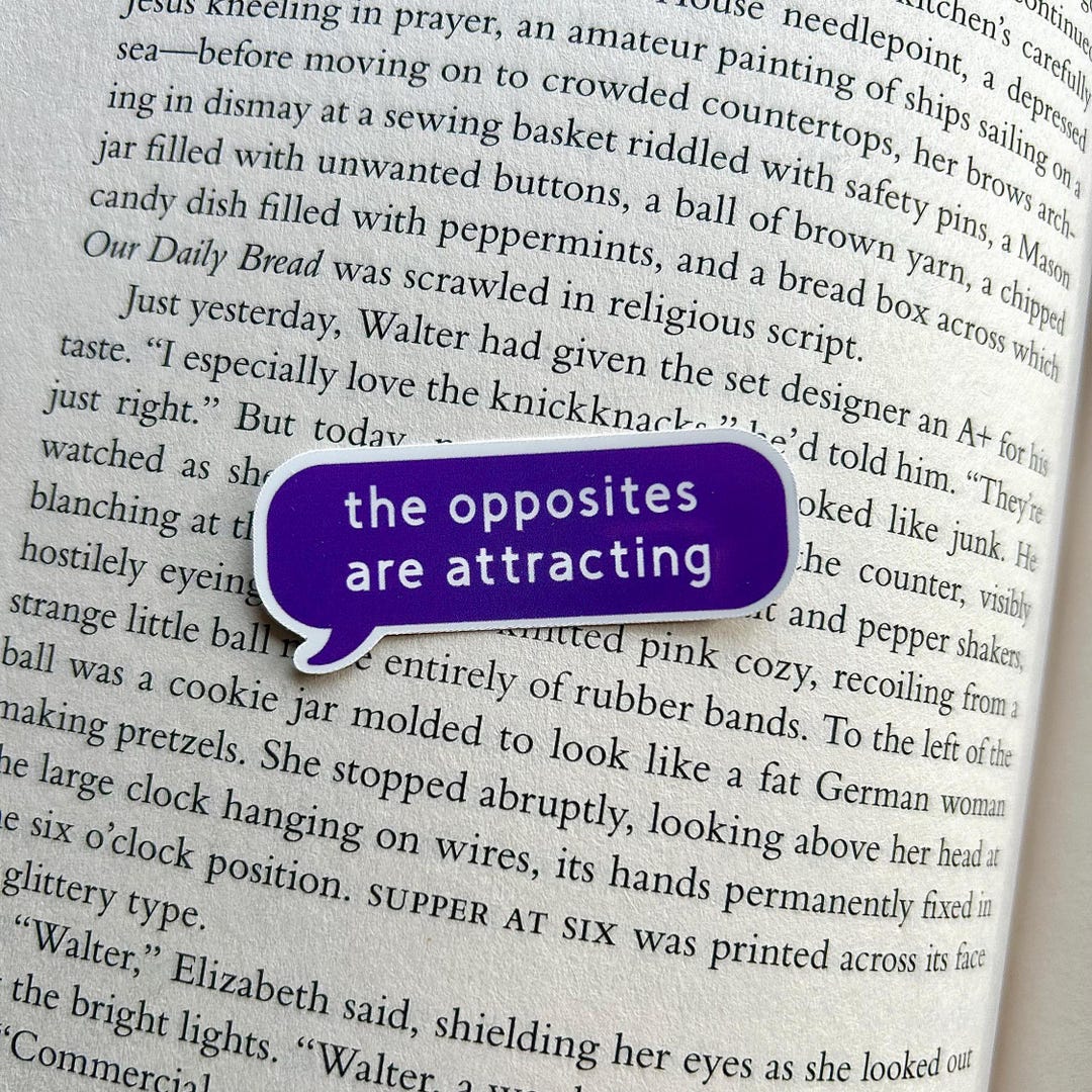The Opposites Are Attracting Laptop Kindle Water Bottle Sticker - Etsy