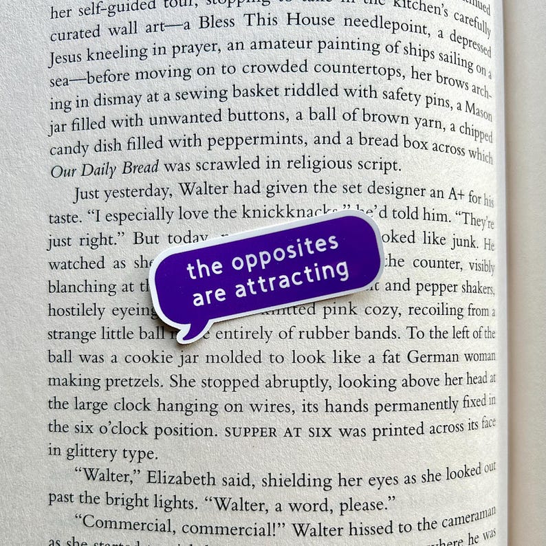 The Opposites Are Attracting Laptop Kindle Water Bottle Sticker - Etsy