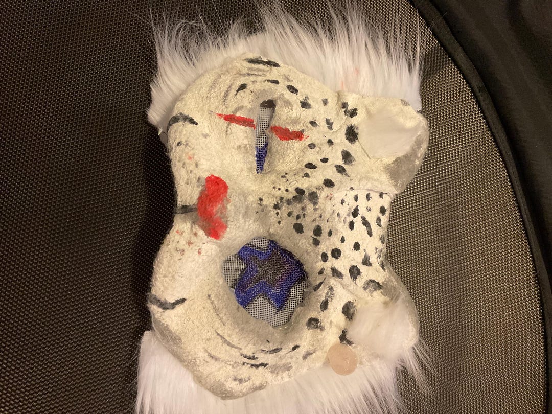 Snow Leopard Therian Mask - Etsy