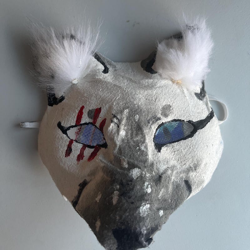 Arctic Fox Therian Mask - Etsy