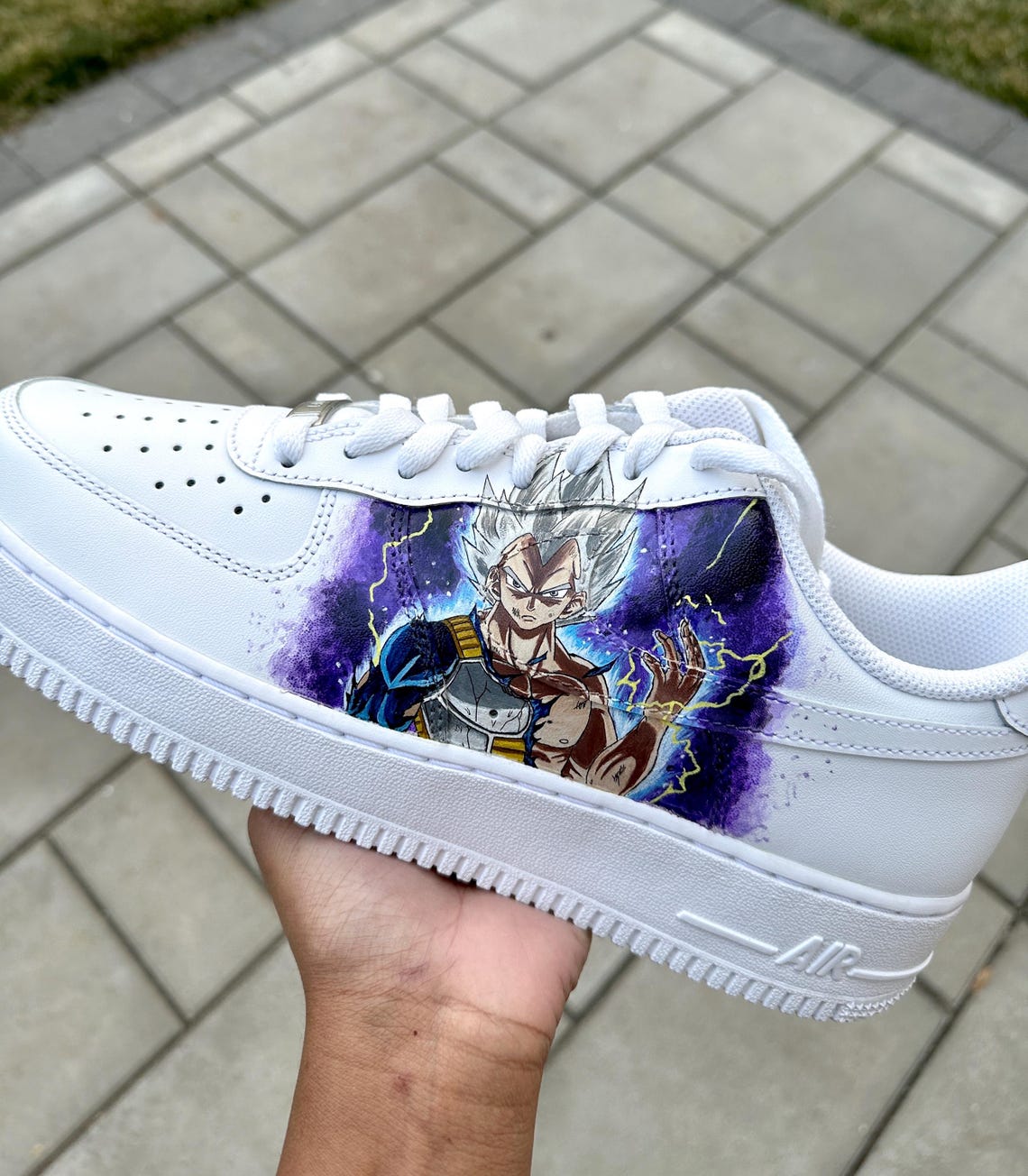 DBZ Goku Vegeta Custom Painted Nike Air Force 1 Shoes - Etsy