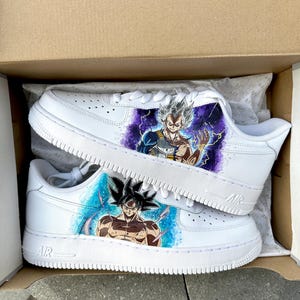 DBZ Goku Vegeta Custom Painted Nike Air Force 1 Shoes - Etsy