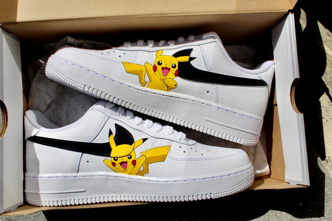 Pikachu Custom Nike Air Force 1 Painted Shoes - Etsy