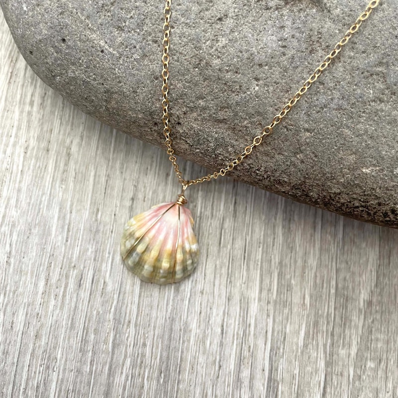 Sunrise Shell Necklace - Etsy