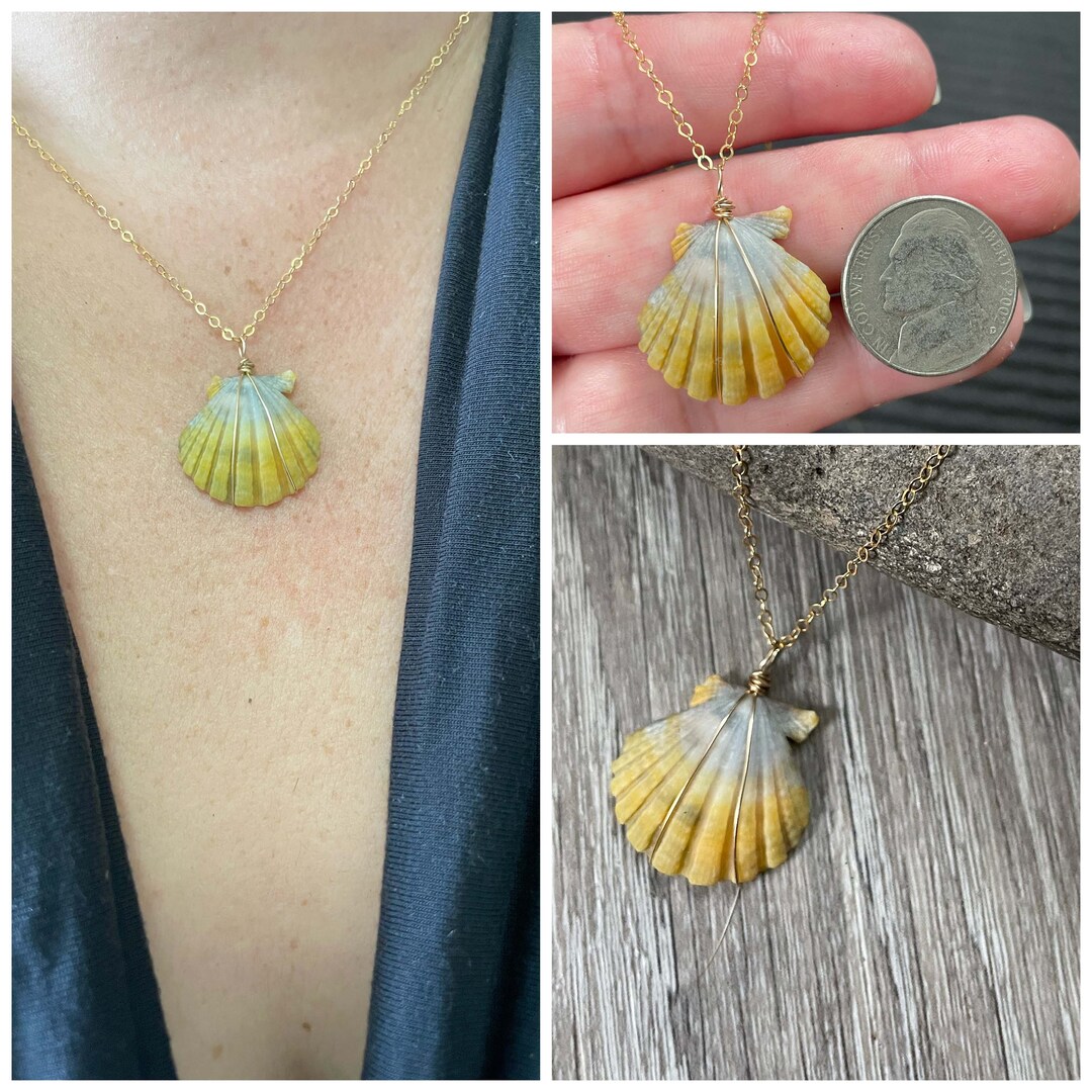 Sunrise Shell Necklace nickel Size, Hawaii Handmade Jewelry, Hawaiian ...