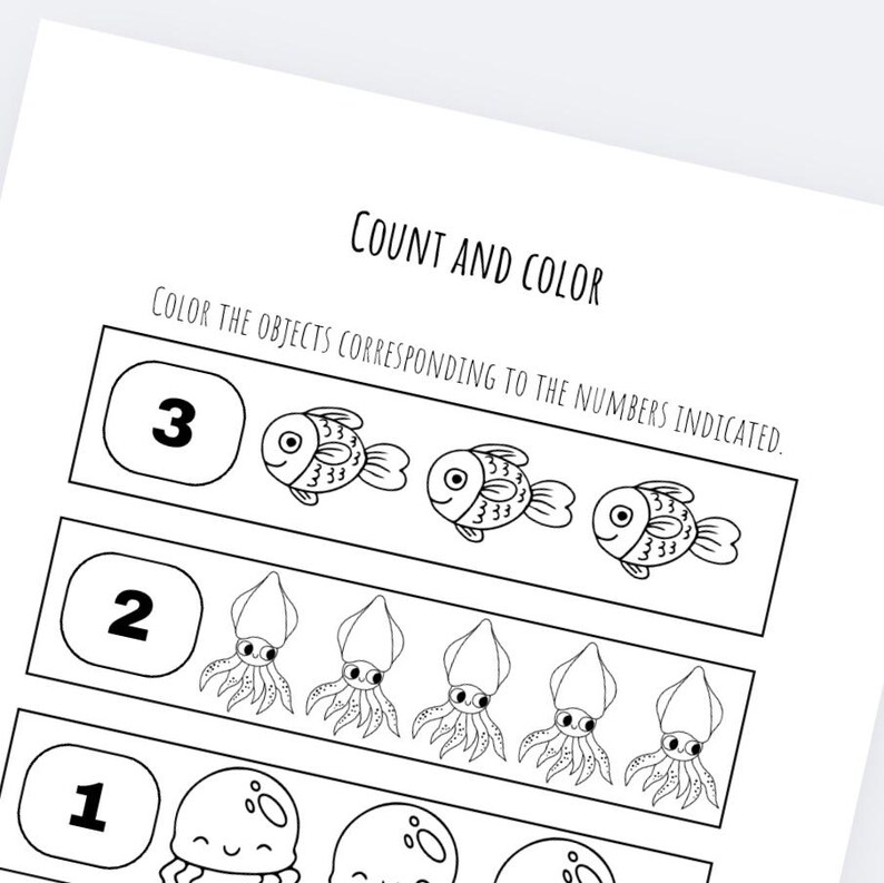 Printable Ocean Themed Worksheets for Preschoolers. Pre-writing Skills ...