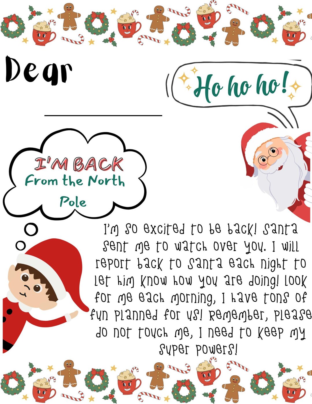 Elf on the Shelf Digital Download Elf is Back - Etsy