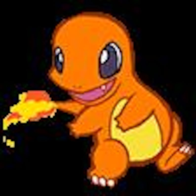 Animated Spinning Rainbow Charmander - Etsy