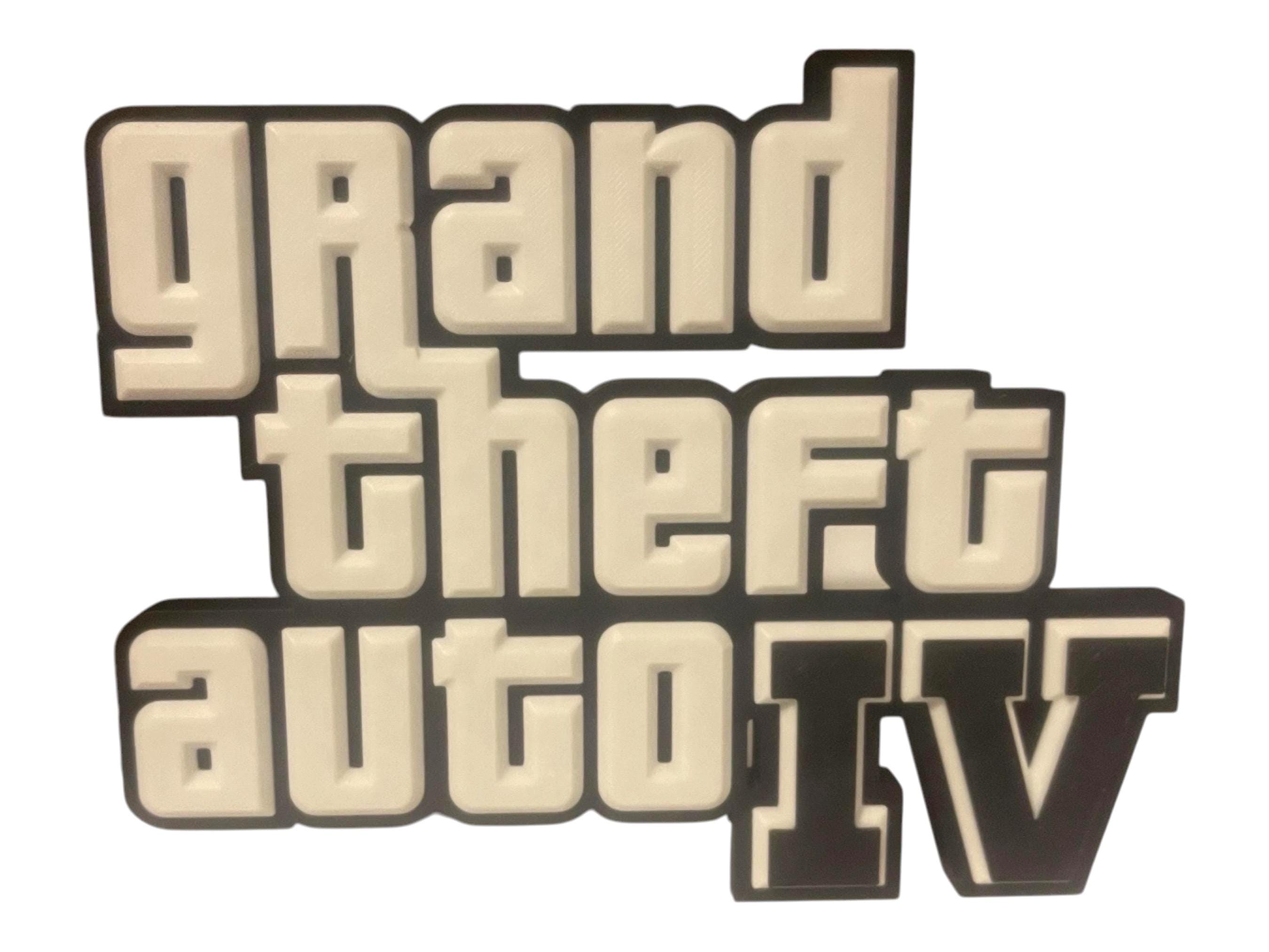 Grand Theft Auto GTA Iv Logo Sign Display Game - Etsy