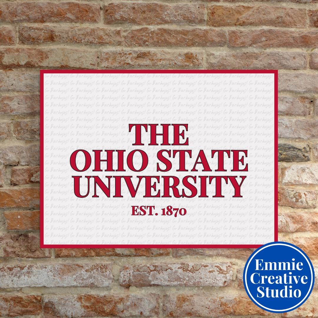 The Ohio State University Poster, Ohio State "go Buckeyes!" Word Art ...