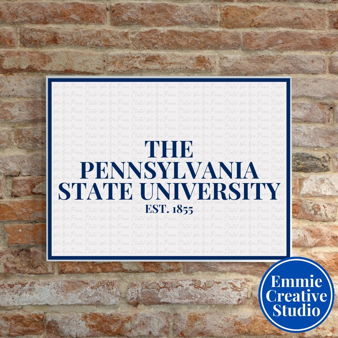 Penn State University Poster, Penn State Wall Art, "we Are Penn State ...