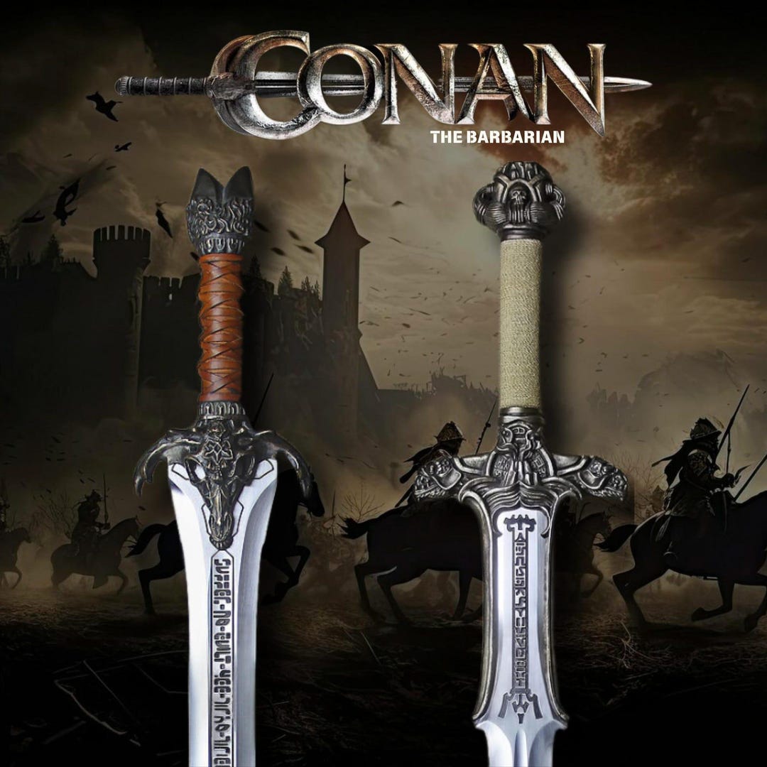 Pair of Conan the Barbarian Atlantean Swords | Handmade Stainless Steel ...