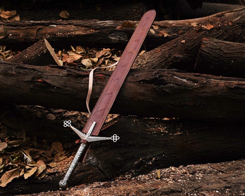 Handmade Scottish Claymore Sword | Highland Medieval Sword | Steel ...