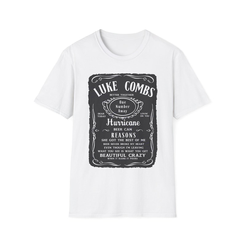 Luke Combs 2026 World Tour Country Western Music Unisex Softstyle T ...
