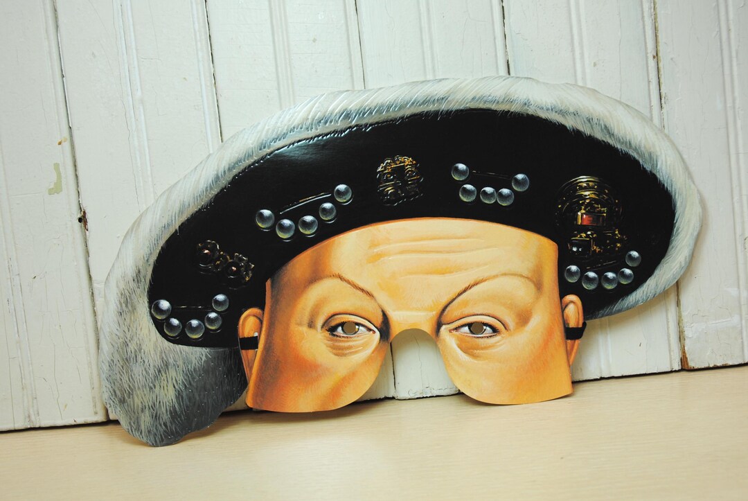 Henry VIII Halloween Mask Henry the 8th, Vintage 90s New Old Stock ...