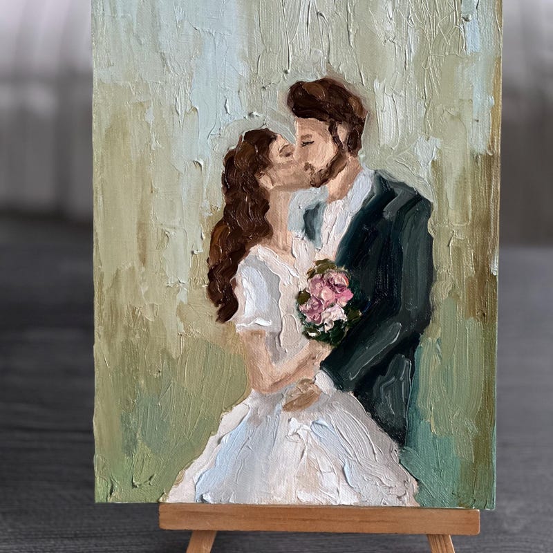 The Kiss Painting - Etsy