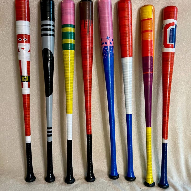 Team Taped Plastic Bats - Etsy