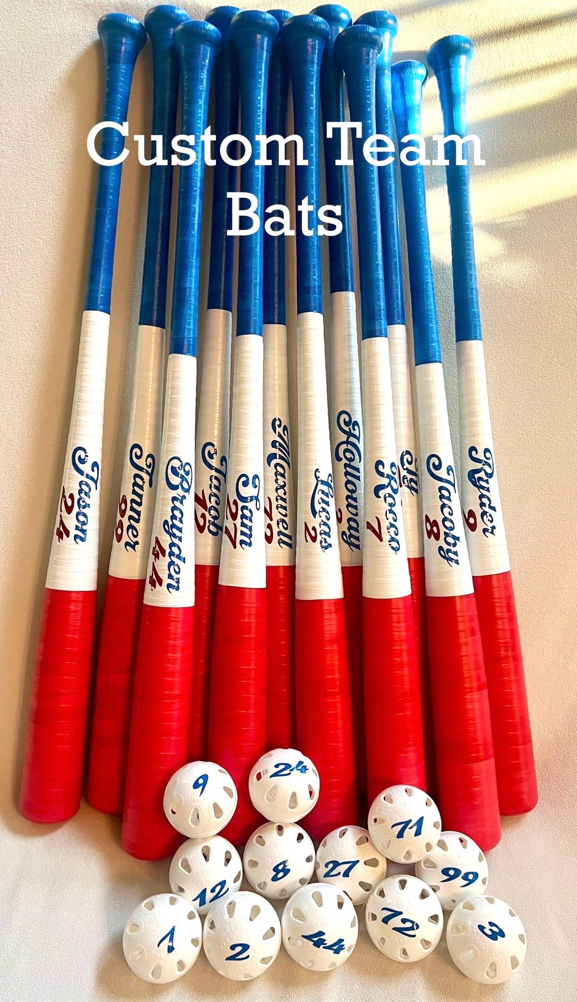 Custom High Quality Plastic Baseball Bats - Etsy
