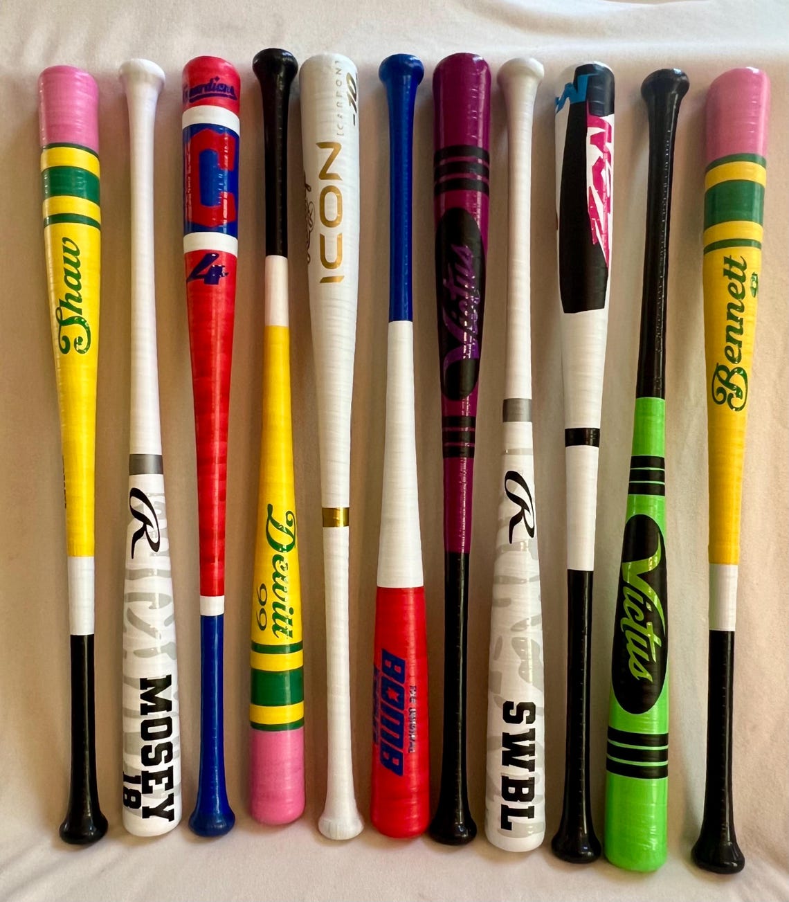 Custom High Quality Plastic Baseball Bats - Etsy