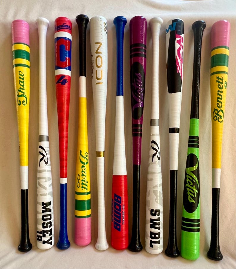 Custom High Quality Plastic Baseball Bats - Etsy