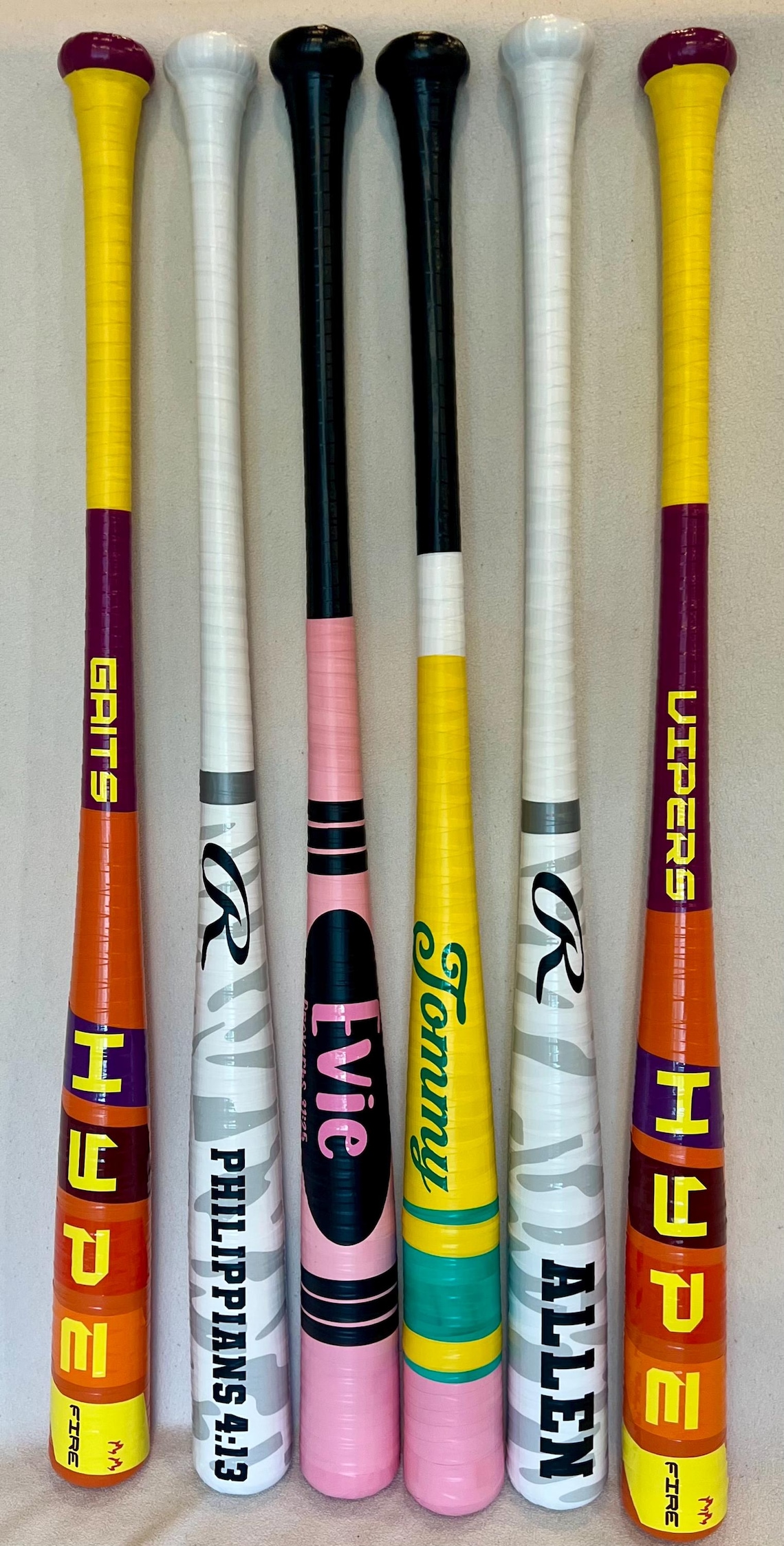 Custom High Quality Plastic Baseball Bats - Etsy