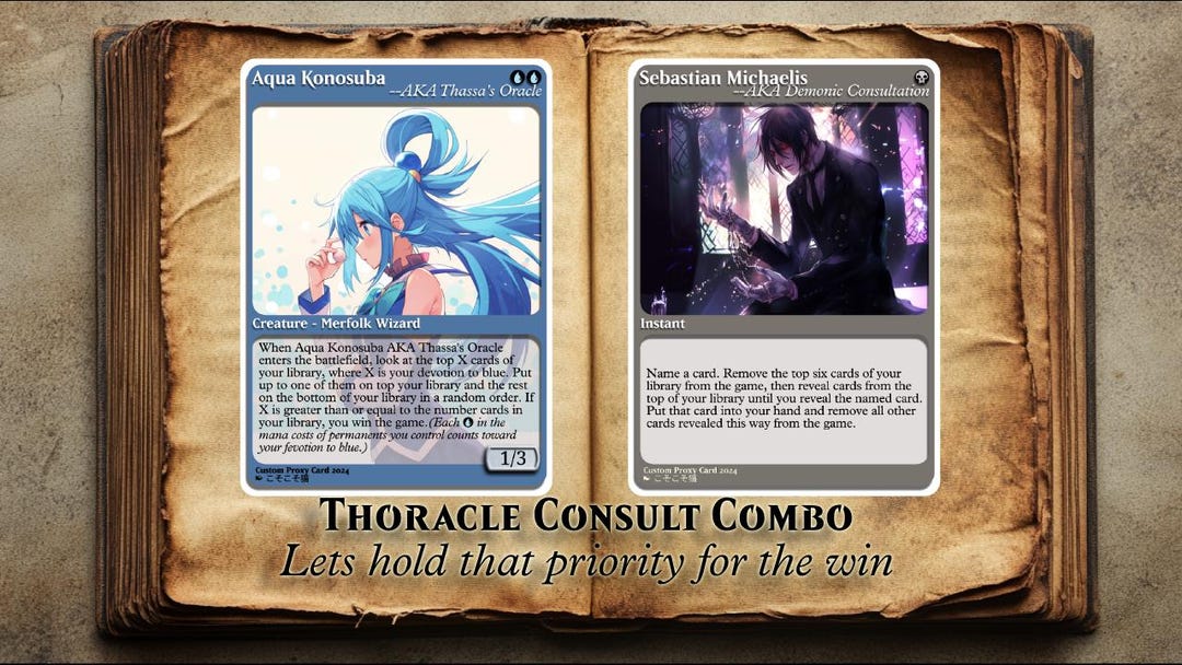 Thassa's Oracle & Demonic Consultation Combo - MTG Proxy - Etsy