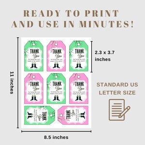 Wicked Party Invitation and Favor Party Bag Tags for Birthday Editable ...