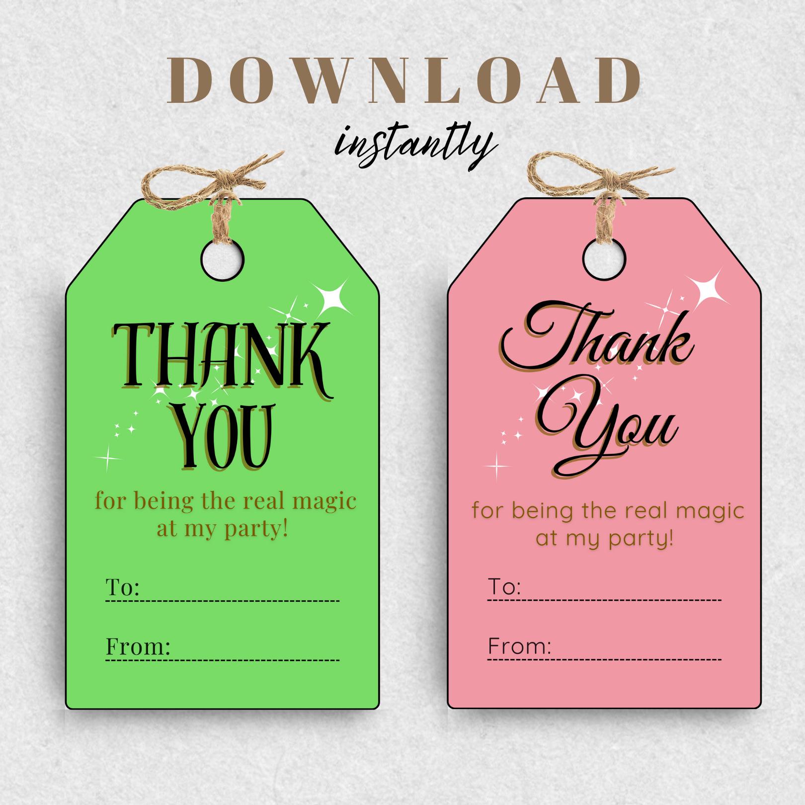 Wicked Party Invitation and Favor Bag Tags for Birthday Editable Invite ...