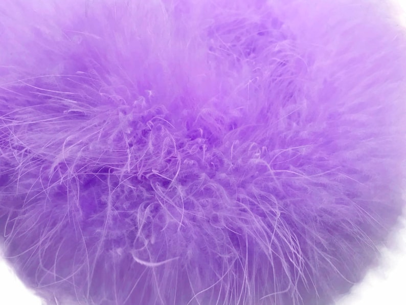 Marabou Boa, 2 Yards - Lavender Turkey Medium Weight Marabou Feather ...