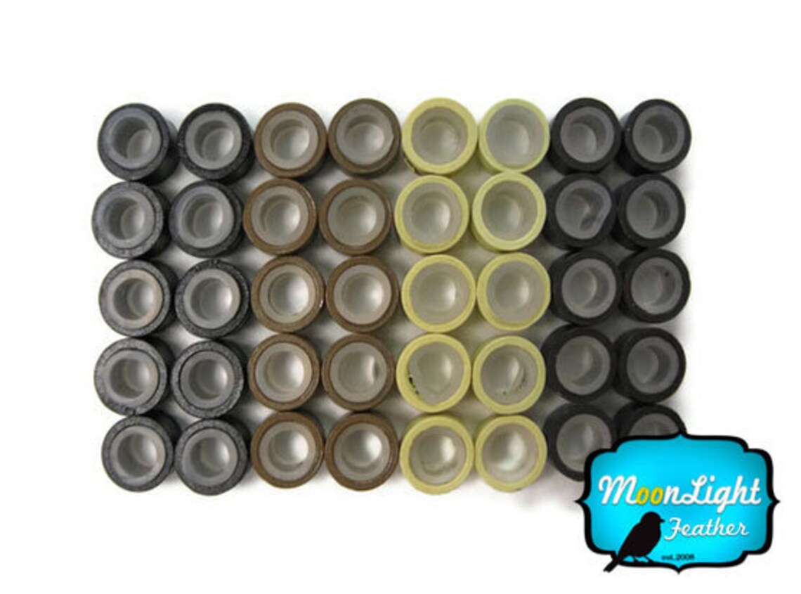 40 Pieces MIX Silicone Micro Ring Beads for Temporary | Etsy