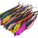 50 Pieces Colorful Thick Long Rooster Saddle Whiting Farm Hair ...