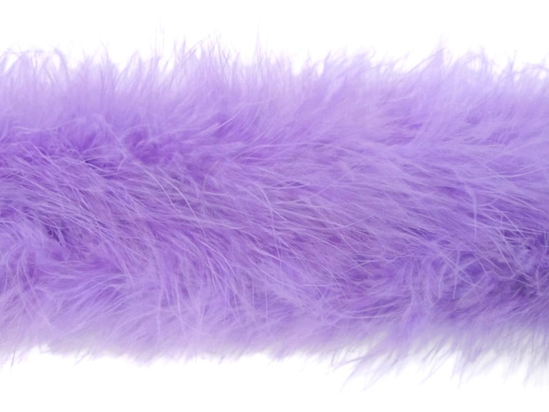 Marabou Boa, 2 Yards - Lavender Turkey Medium Weight Marabou Feather ...
