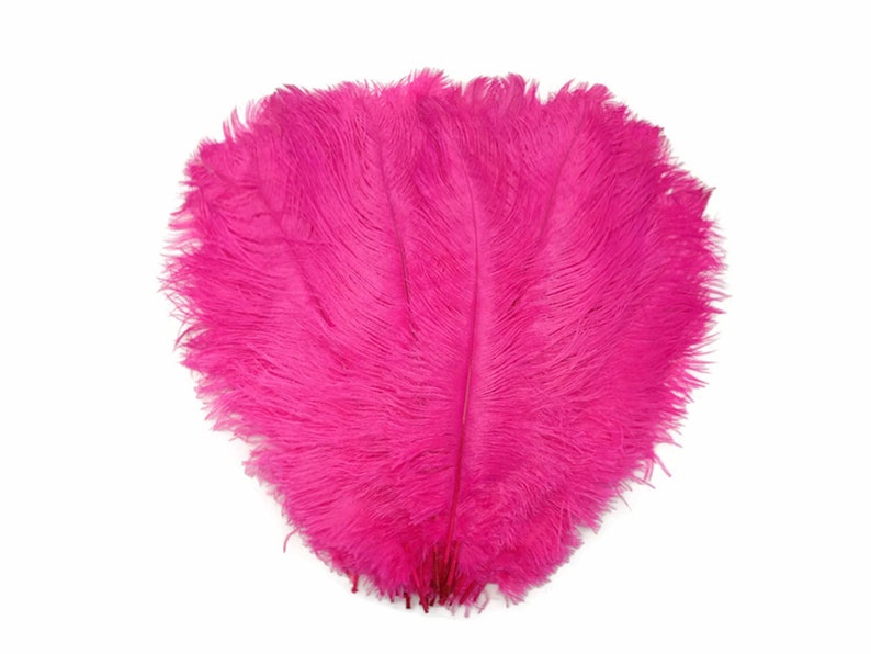 Ostrich Feathers 100 Pieces 6-8 Hot Pink Dyed Ostrich | Etsy