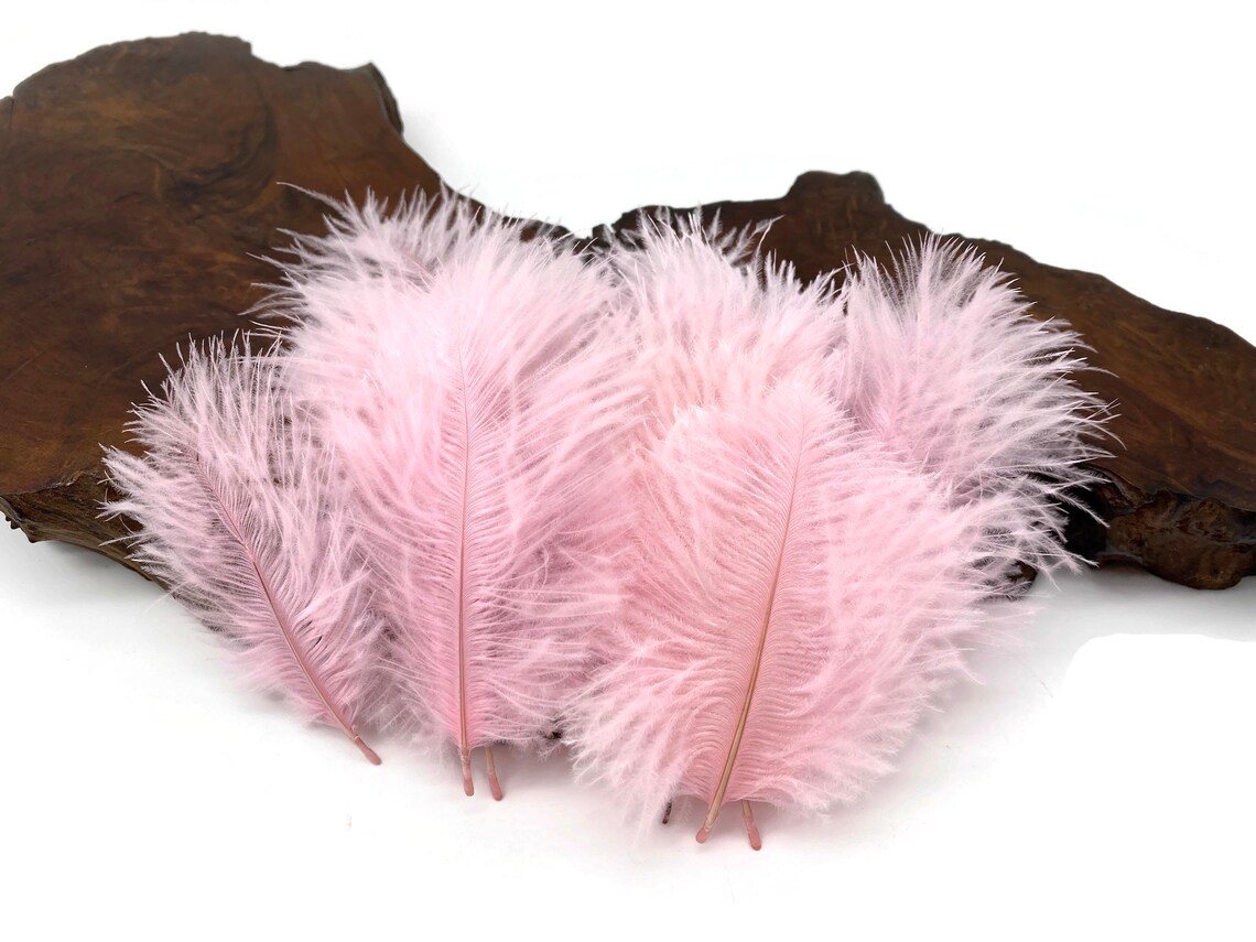 Mini Ostrich Feathers 1 Pack Light Pink Ostrich Small | Etsy