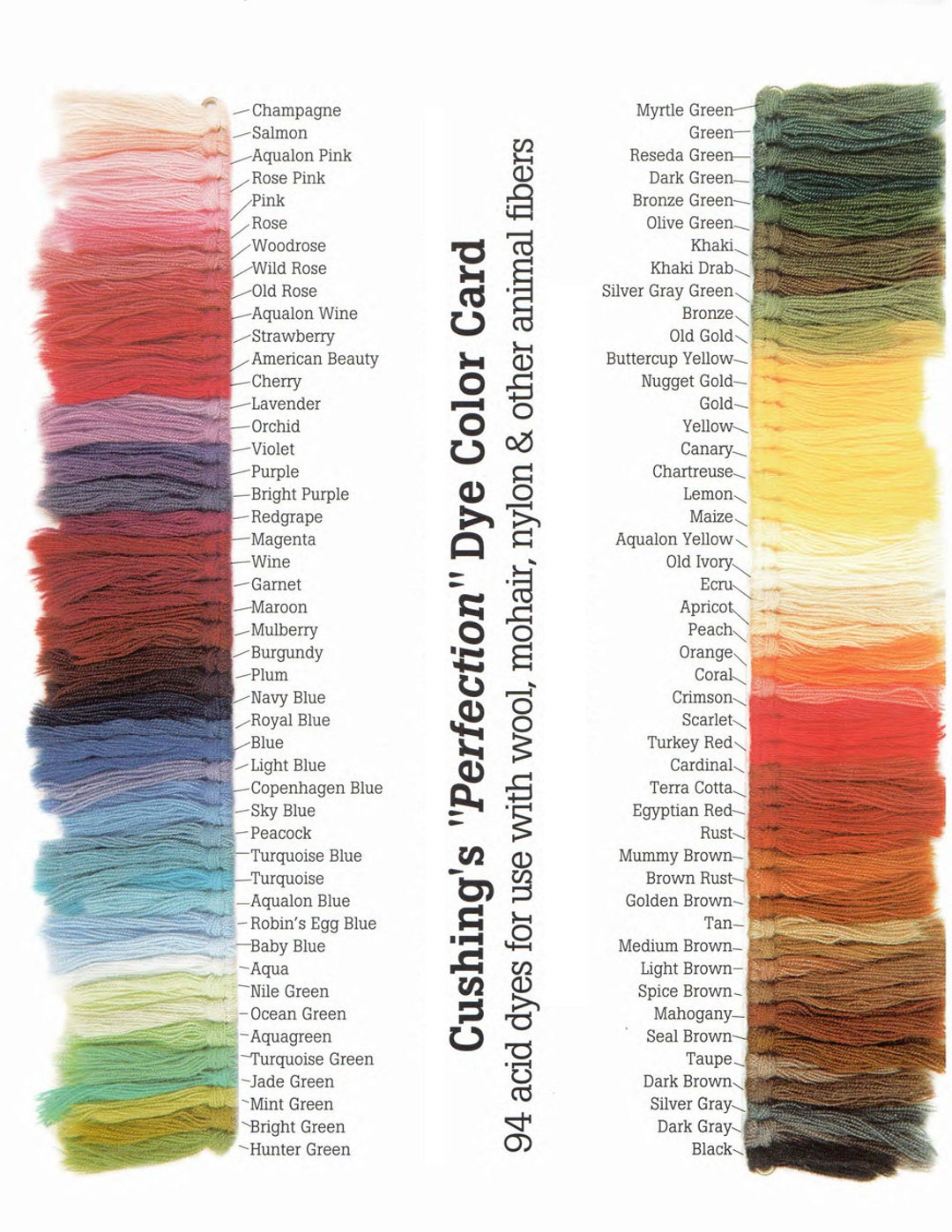 Cushing Yarn and Feather Dyes - Great Dyes for Feathers and Fur for ...