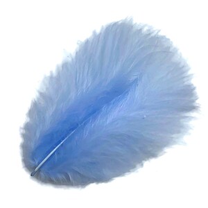Down Feathers, 1 Pack - Baby Blue Turkey Marabou Short Down Fluff Loose ...